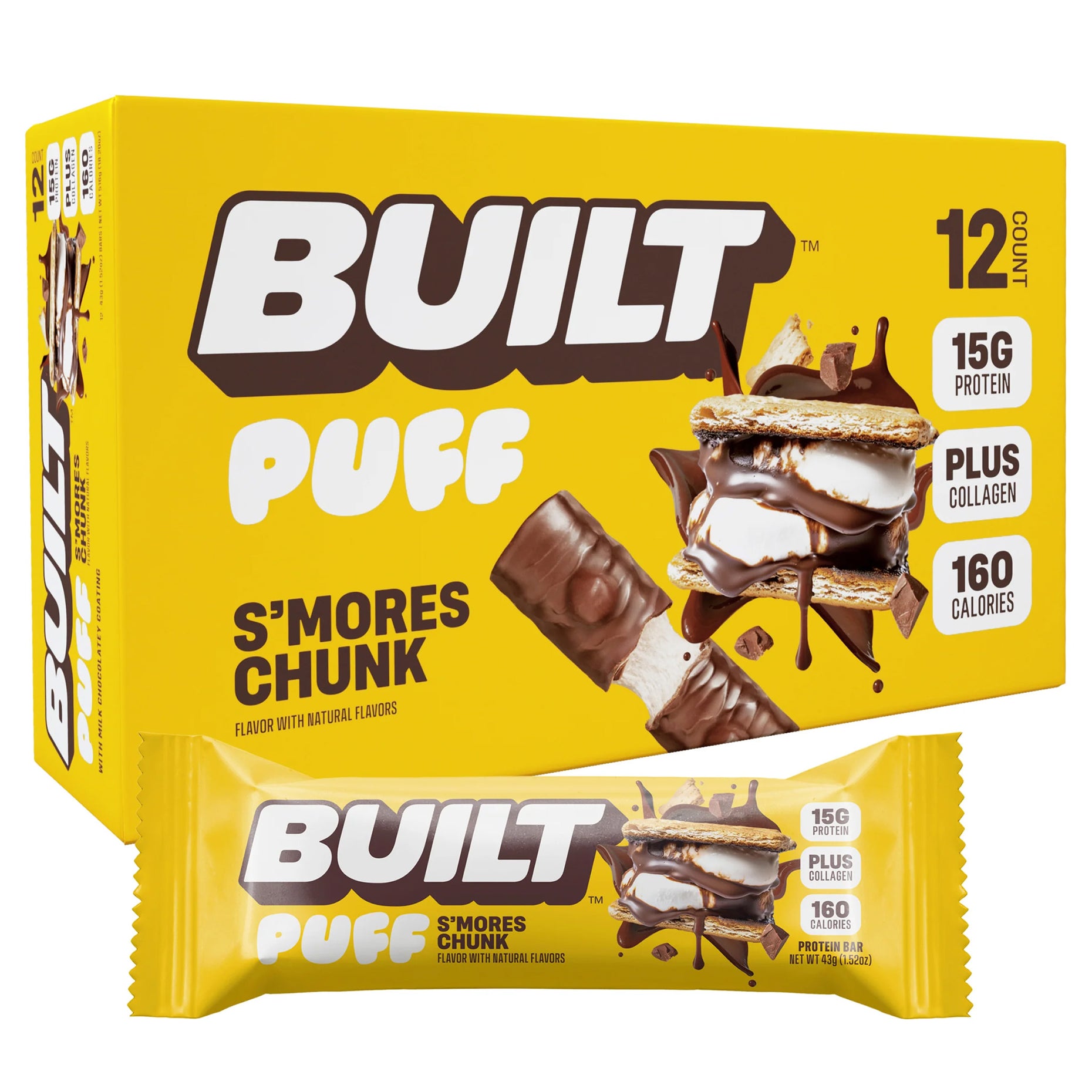 Built Puff Protein Bars (12 Bars) – Vita Plus Canada