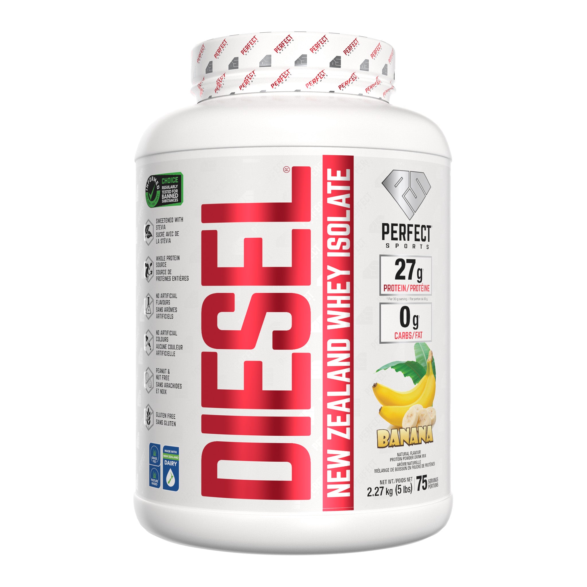 Perfect Sports Diesel New Zealand Whey Protein Isolate (5lbs) – Vita ...