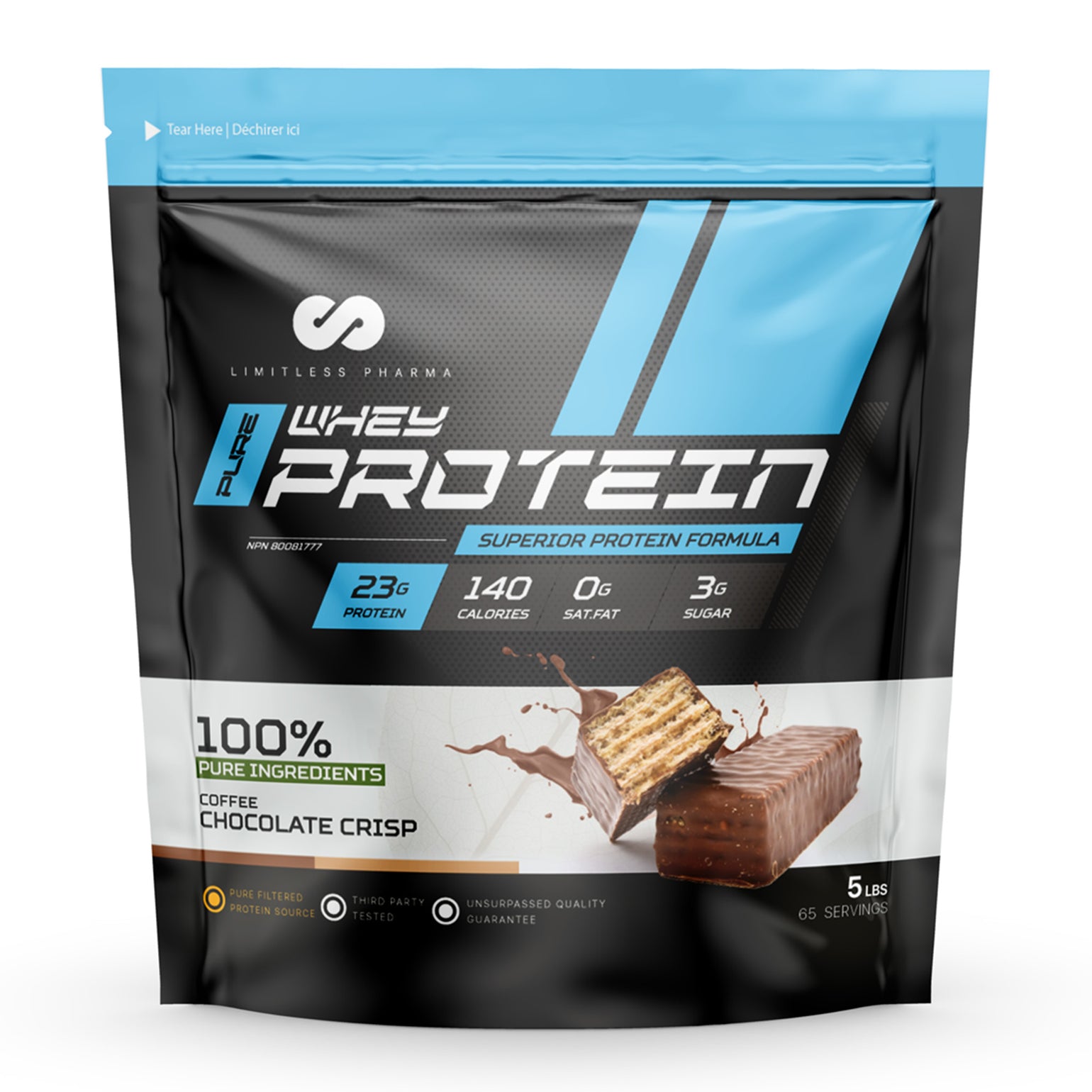 Limitless Pharma Pure Whey Protein (5lbs) – Vita Plus Canada