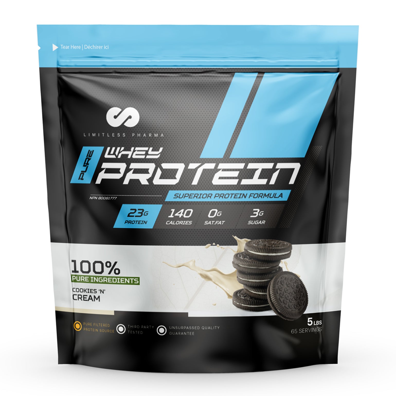Limitless Pharma Pure Whey Protein (5lbs) – Vita Plus Canada