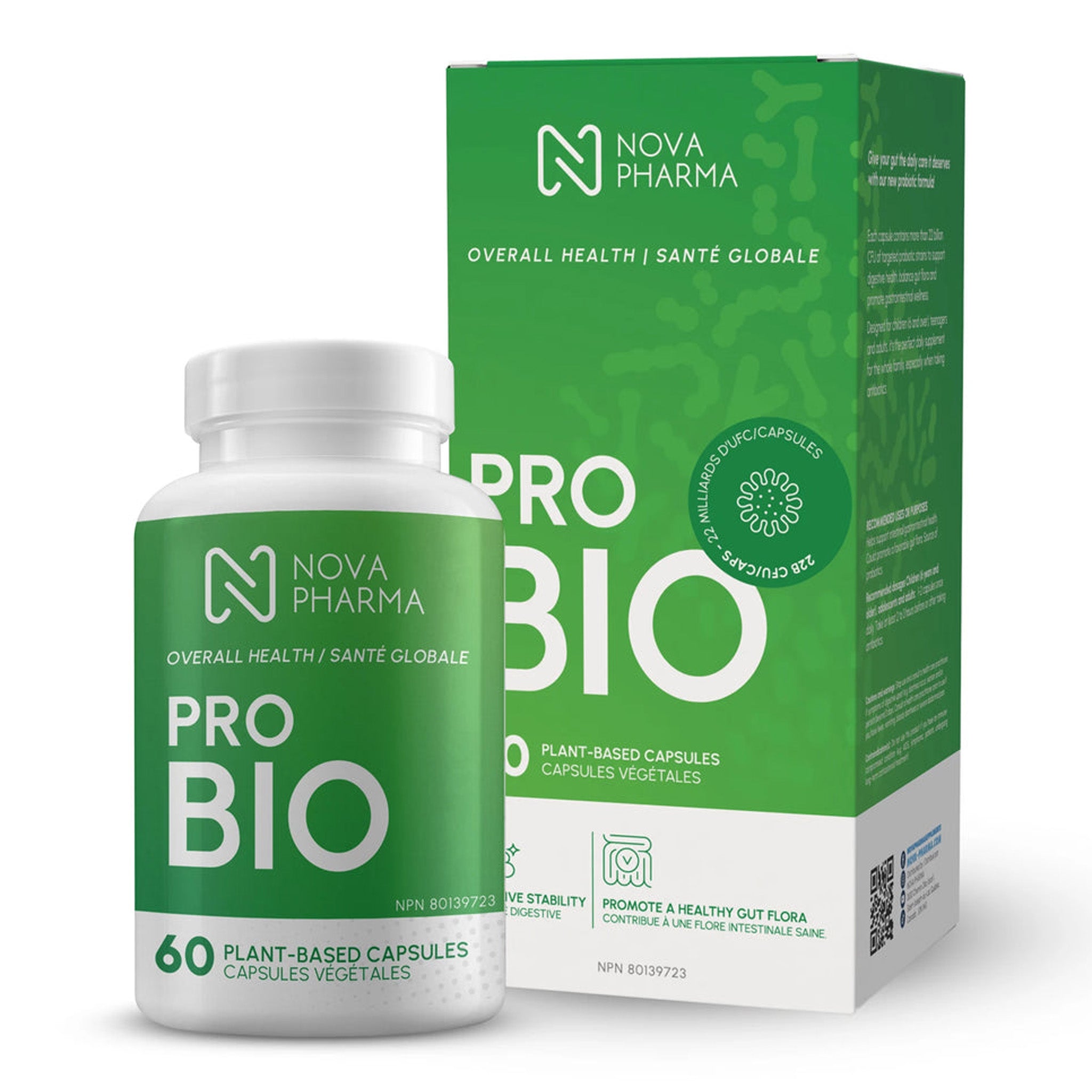 Nova Pharma Probio Probiotics (60 Caps) – Vita Plus Canada